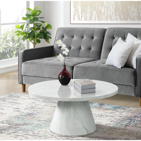Picket House Furnishings Odette White Pedestal Coffee Table - Wayfair ...