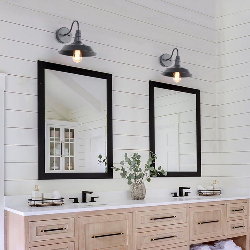 Sand & Stable Harlow Iron Barn Light & Reviews | Wayfair