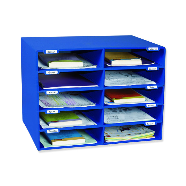 Pacon Creative Products Mail Box Stackable 10 Compartment Shelving Unit ...