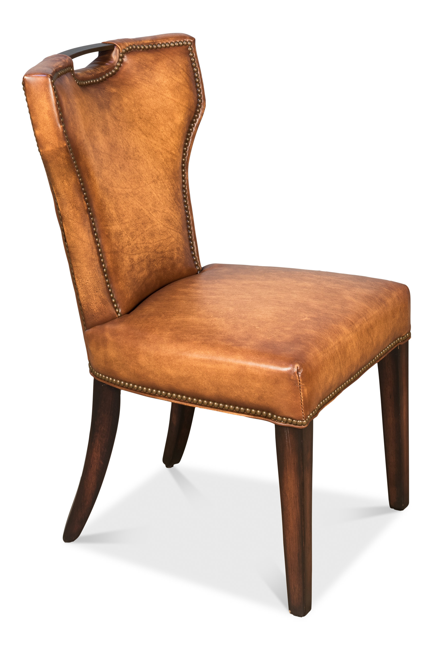 Loon Peak® Bret Leather Solid Back Side Chair | Wayfair Loon Peak® Bret Leather Solid Back Side Chair | Wayfair