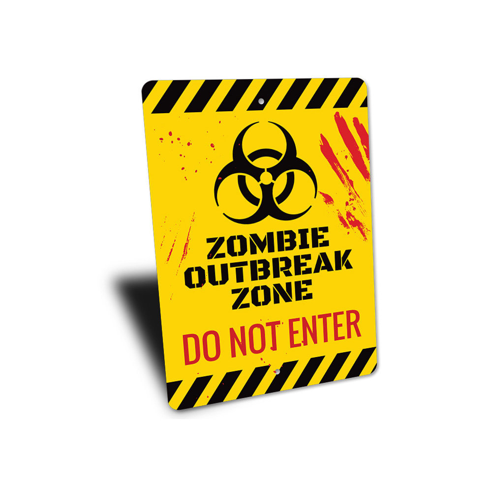 Lizton Sign Shop, Inc Zombie Do Not Enter Aluminum Sign | Wayfair