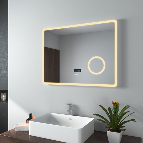 EMKE Rectangle LED Wall Mirror | Wayfair.co.uk