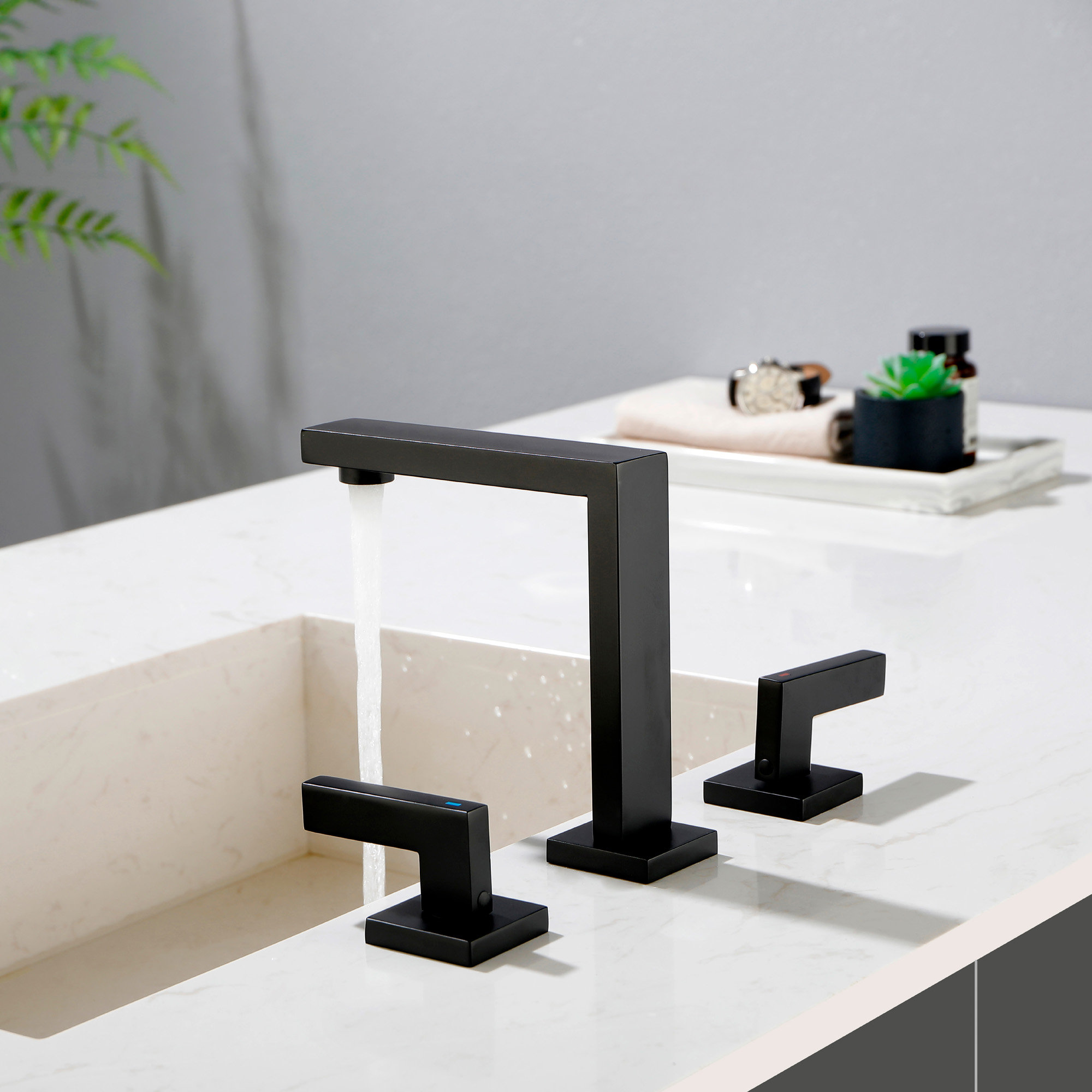 SHAMANDA Widespread Faucet 2-handle Bathroom Faucet | Wayfair