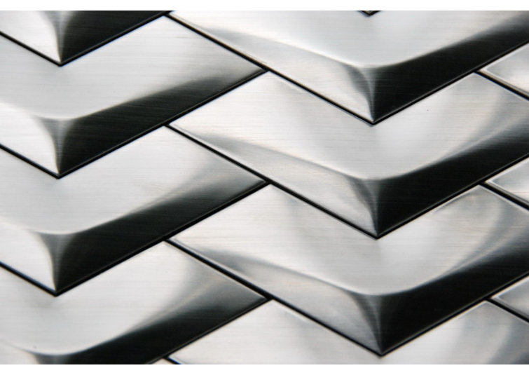 Luxsurface 3D ArrowheadMetal Mosaic Wall & Floor Tile | Wayfair