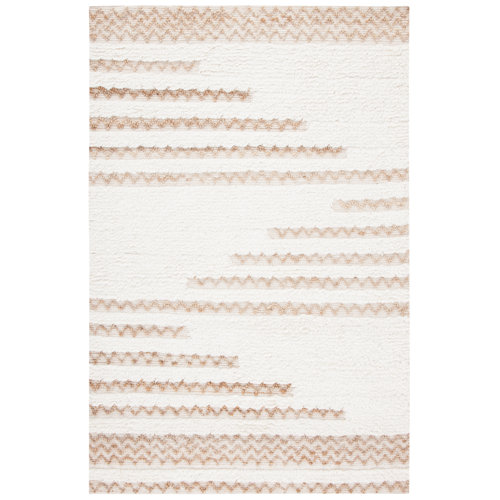 Steelside™ Kristina Handmade Flatweave Wool Ivory/Brown Rug & Reviews ...
