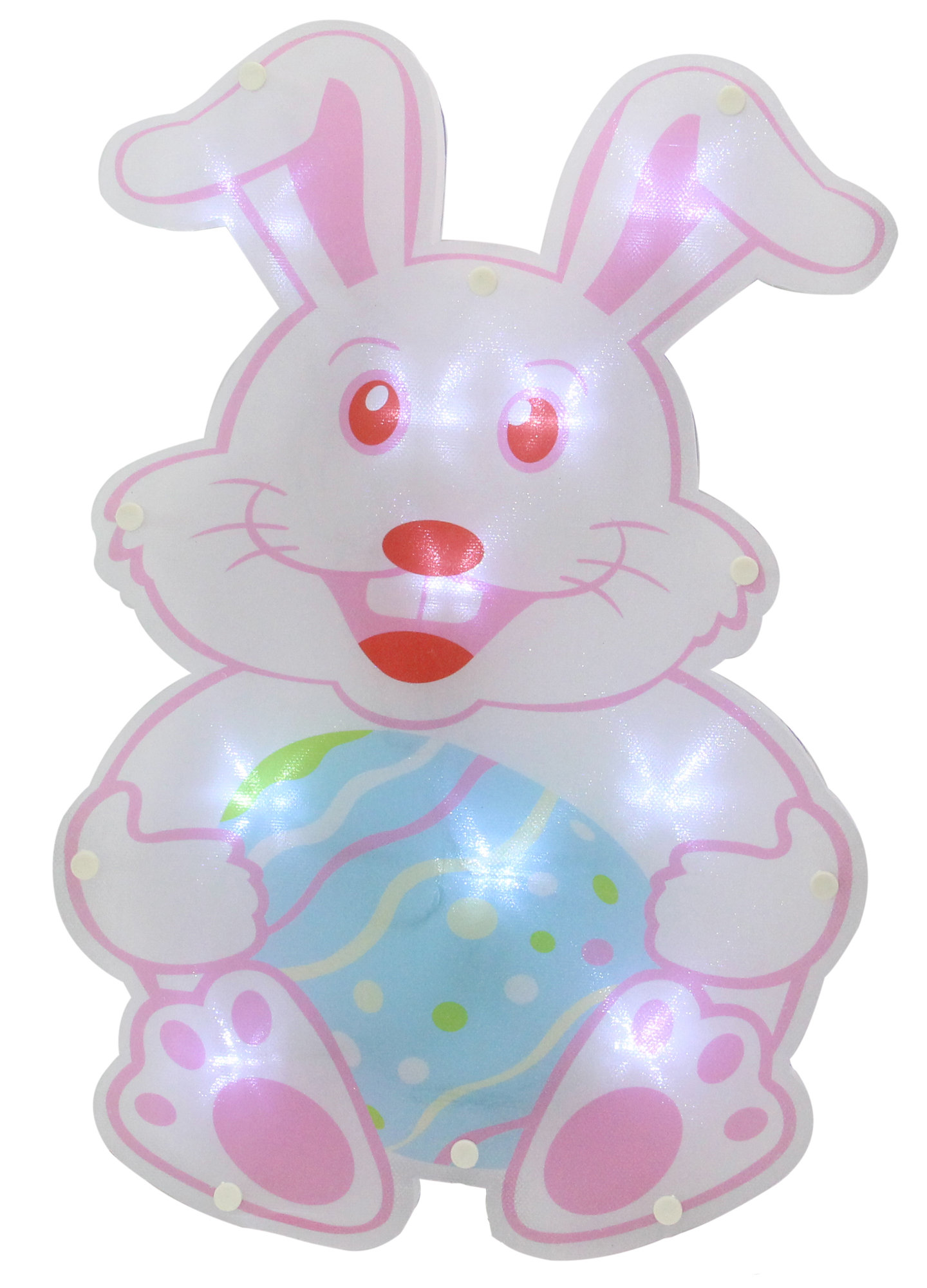 Northlight 14" Battery Operated LED Lighted Easter Bunny Window ...