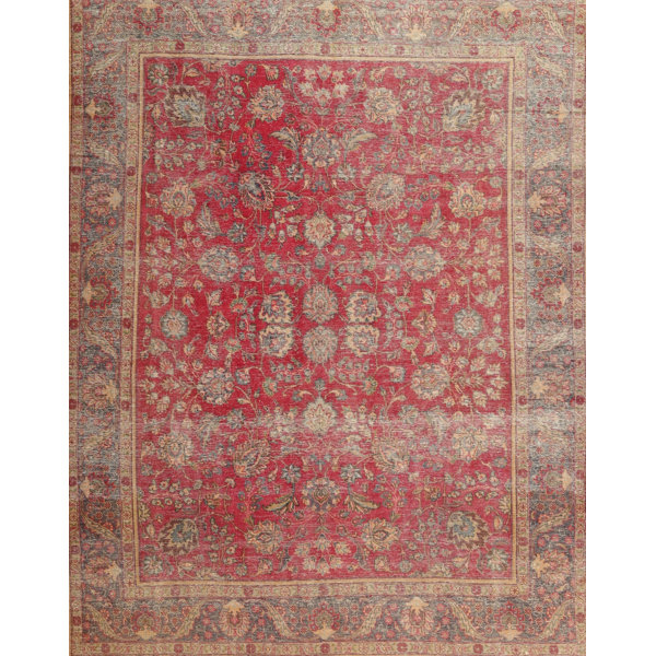Latitude Run® Kailyn Hand-Tufted Wool Red Area Rug | Wayfair