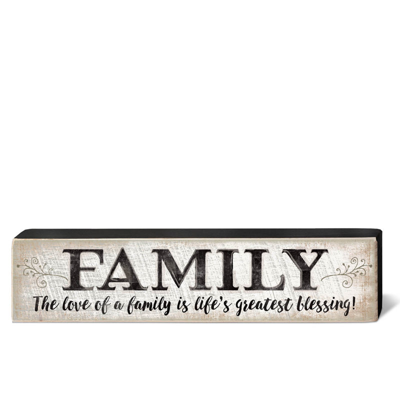 Winston Porter Arbor Rustic Wisdom Wood Blocks Family & Reviews | Wayfair