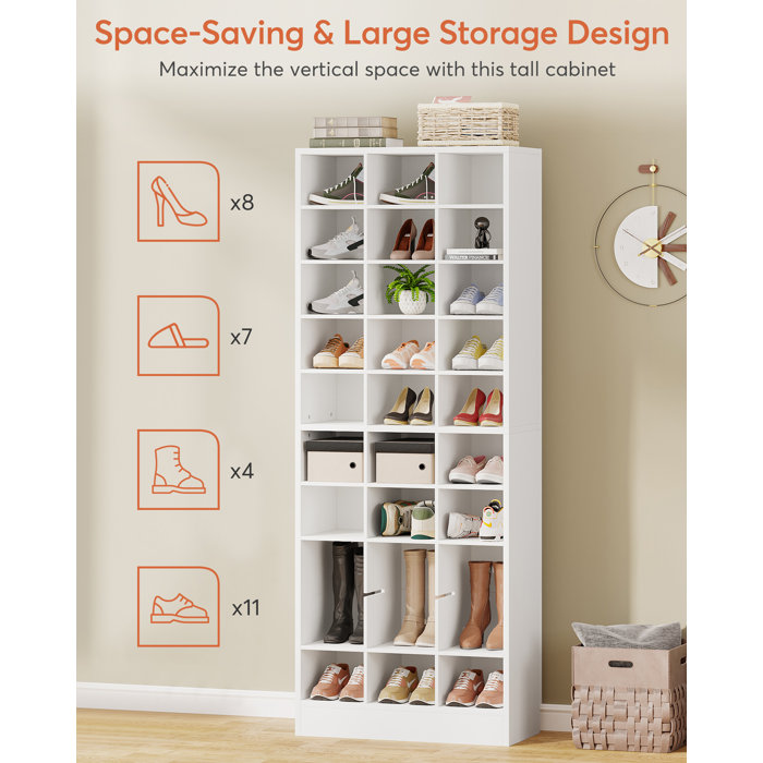 Hokku Designs 30 Pair Shoe Storage Cabinet | Wayfair