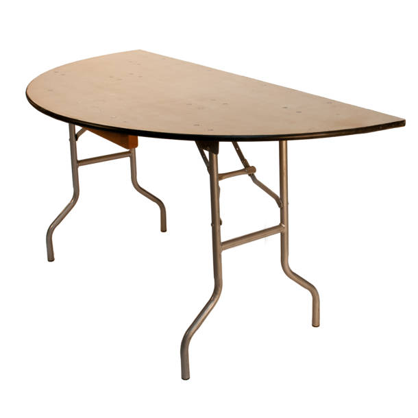 PRE Sales WFT Circular Portable Folding Table & Reviews | Wayfair