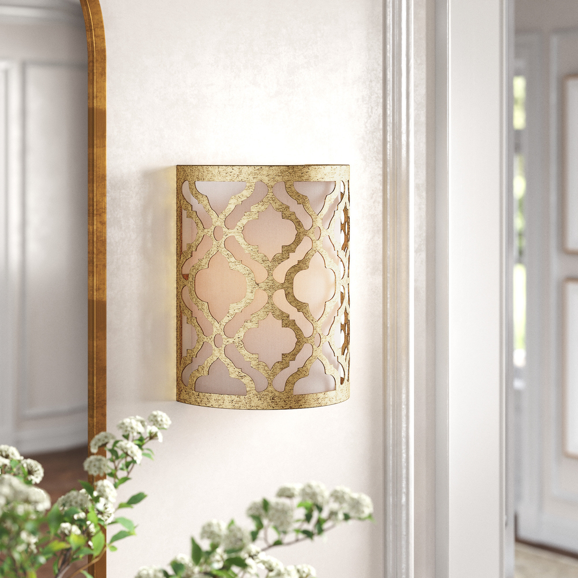 Kelly Clarkson Home Jaxon Flush Mounted Sconce & Reviews | Wayfair