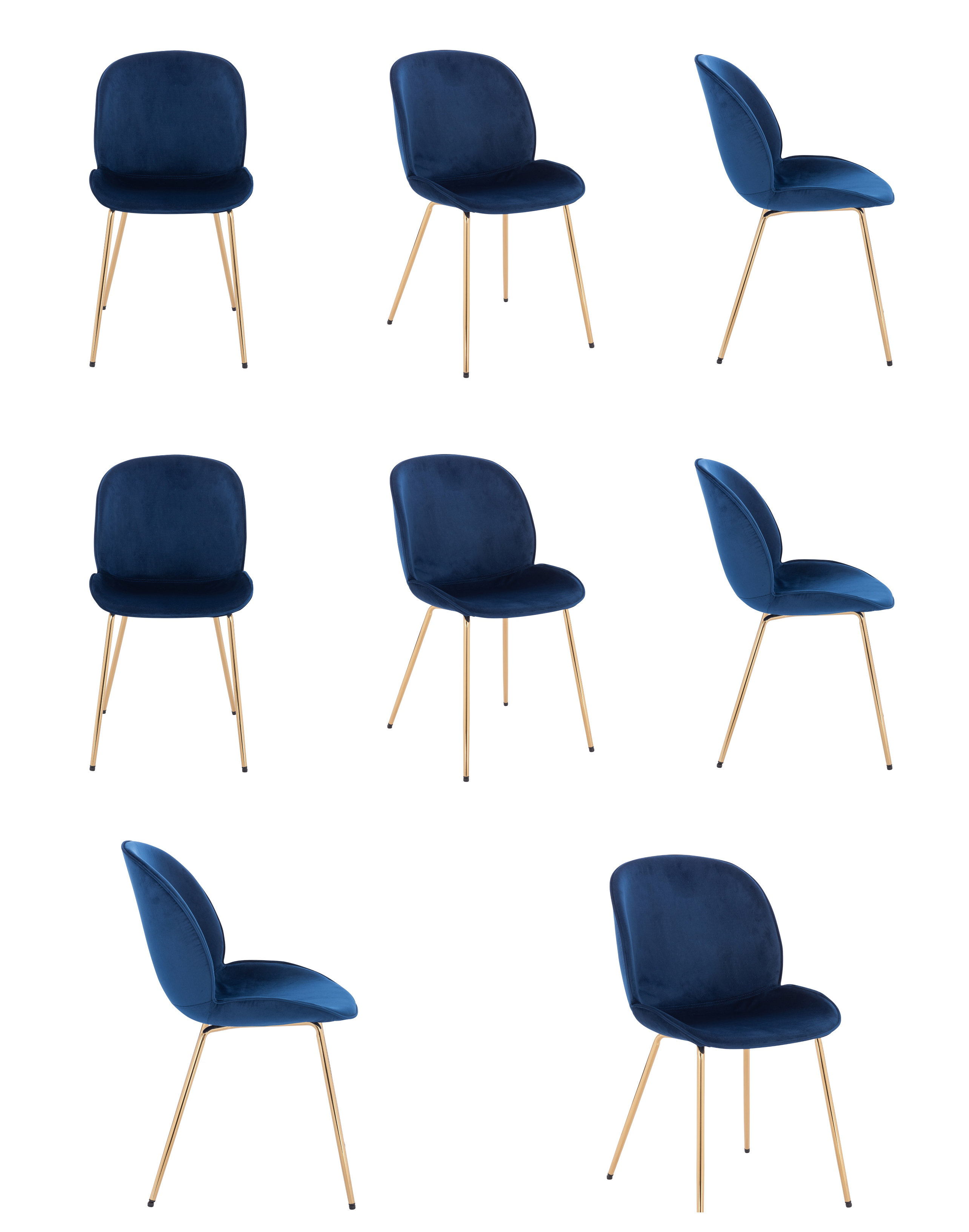 lobby&hotel Velvet Slat Back Side Chair | Wayfair