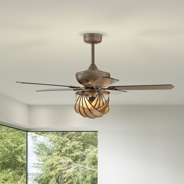 Corrigan Studio® Kani 52 Inch Mid-century Modern Ceiling Fan With ...