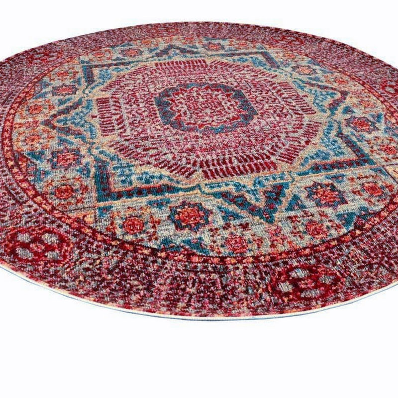 World Menagerie Torrens Performance Red/Cream Rug | Wayfair