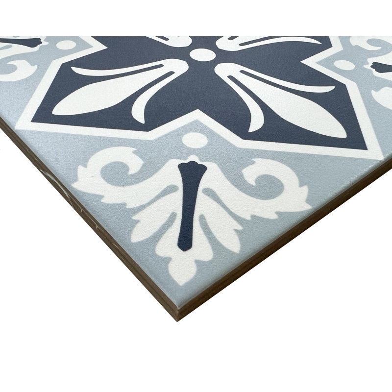 Tile Cart Cathedral 8" x 8" Porcelain Patterned Wall & Floor Tile | Wayfair