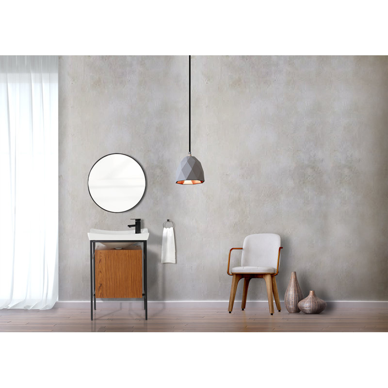 Wrought Studio Denelle 23.62'' Free-standing Single Bathroom Vanity ...