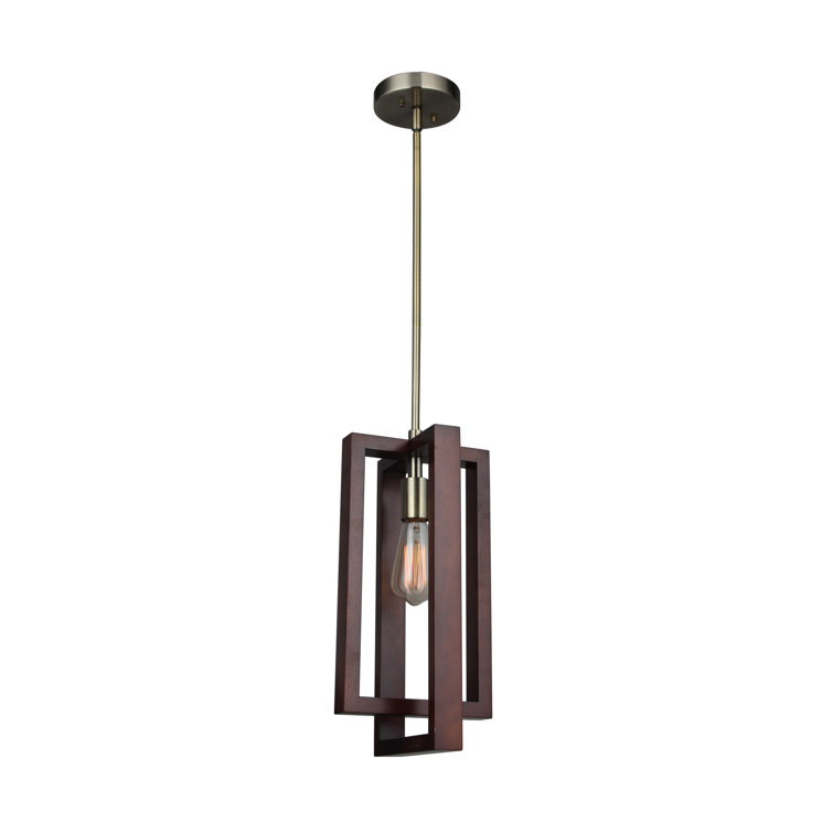Corrigan Studio® Erick 1 - Light Single Rectangle Pendant | Wayfair