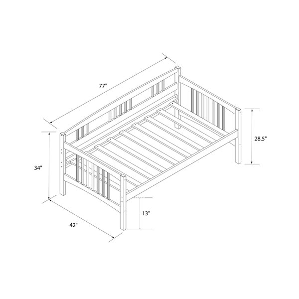 Red Barrel Studio® Kilgore Solid Wood Daybed & Reviews | Wayfair
