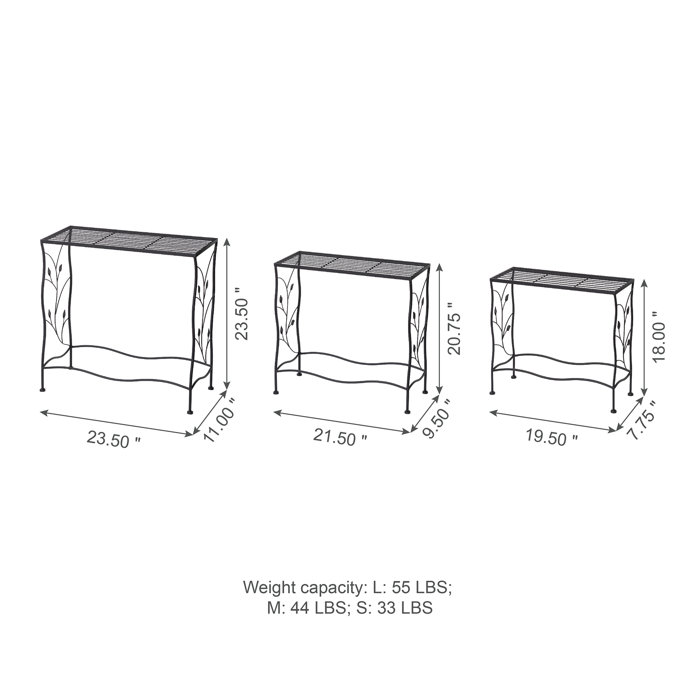 Red Barrel Studio® Jozalynn Rectangular Nesting Plant Stand & Reviews ...