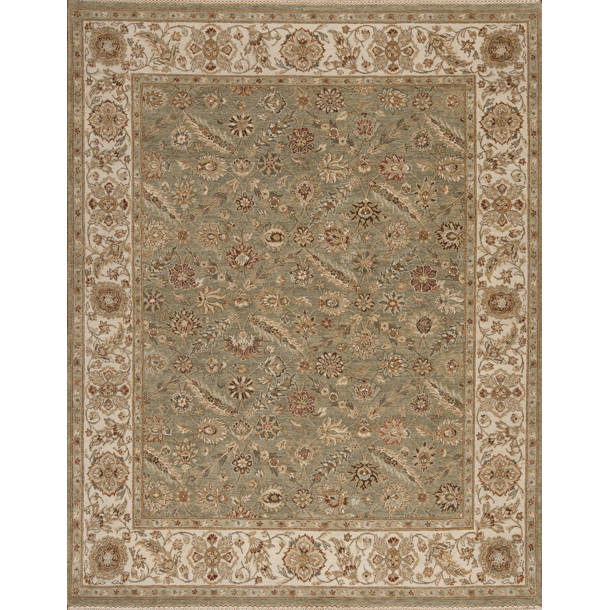 Samad Rugs Sovereign Hand-Knotted Wool Oriental Area Rug in Cream/Camel ...
