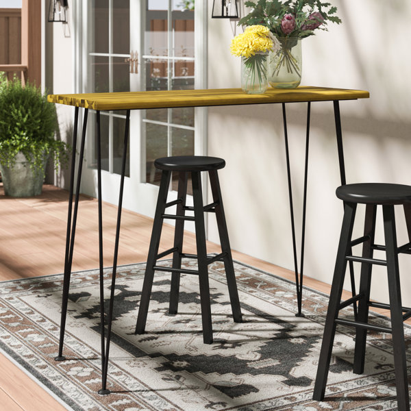 Union Rustic Loya Outdoor Bar Table & Reviews | Wayfair