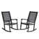 Lark Manor Alekper Outdoor Rocking Solid Wood Chair & Reviews | Wayfair
