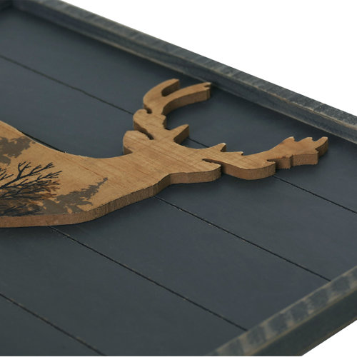 Millwood Pines Forest Deer Wood Wall Décor & Reviews | Wayfair