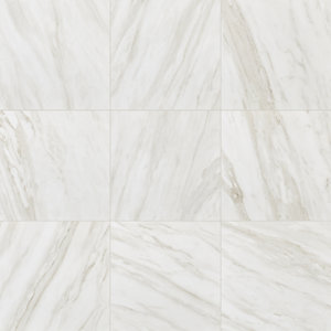 Daltile Perpetuo 24" x 24" Porcelain Marble Look Wall & Floor Tile (4 ...