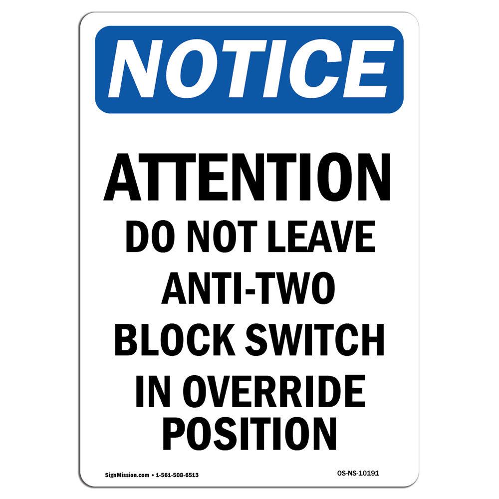 SignMission Attention Do Not Leave Anti-Two Sign | Wayfair