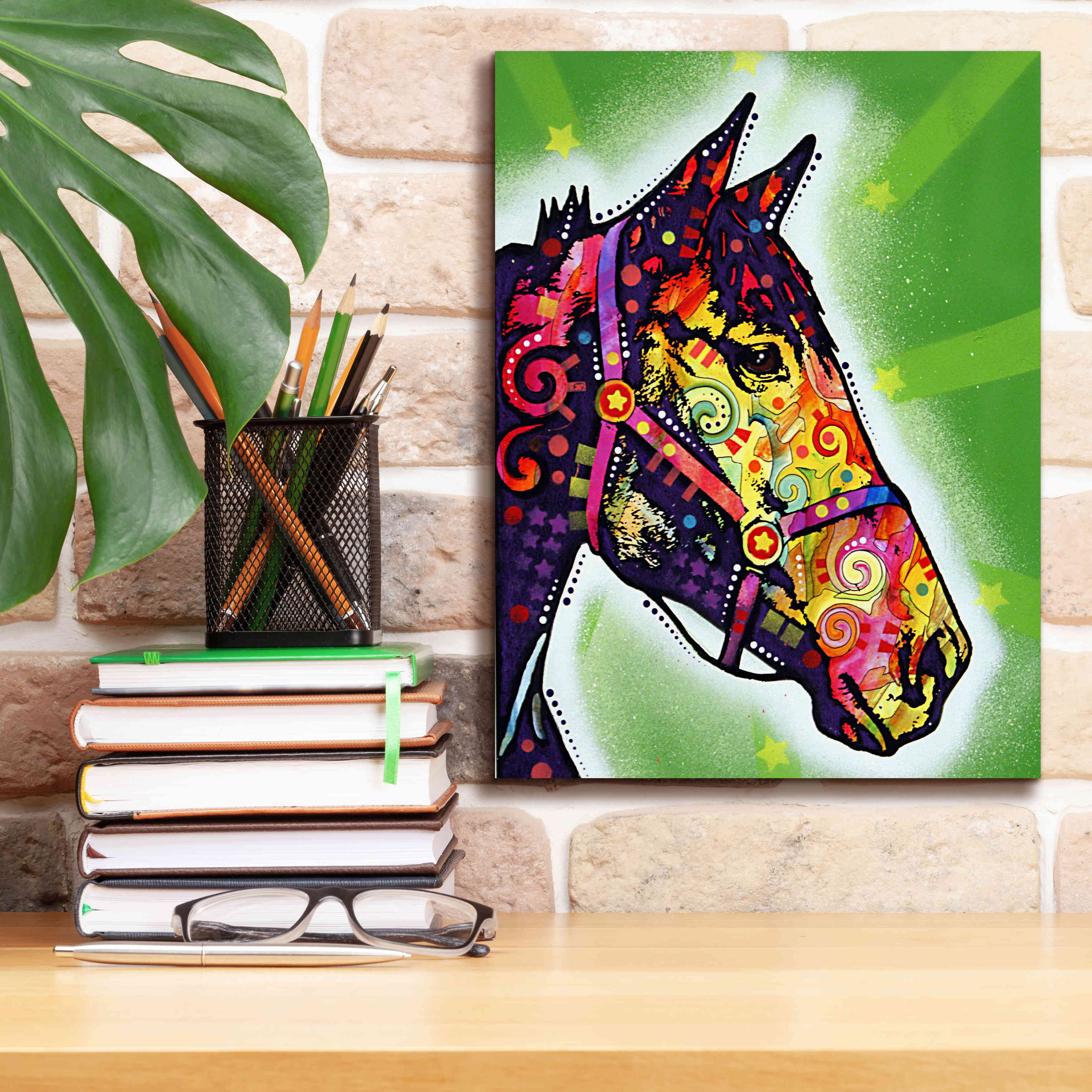 Alcott Hill® Epic Graffiti 'Horse 2' By Dean Russo, Giclee Canv Horse 2 ...