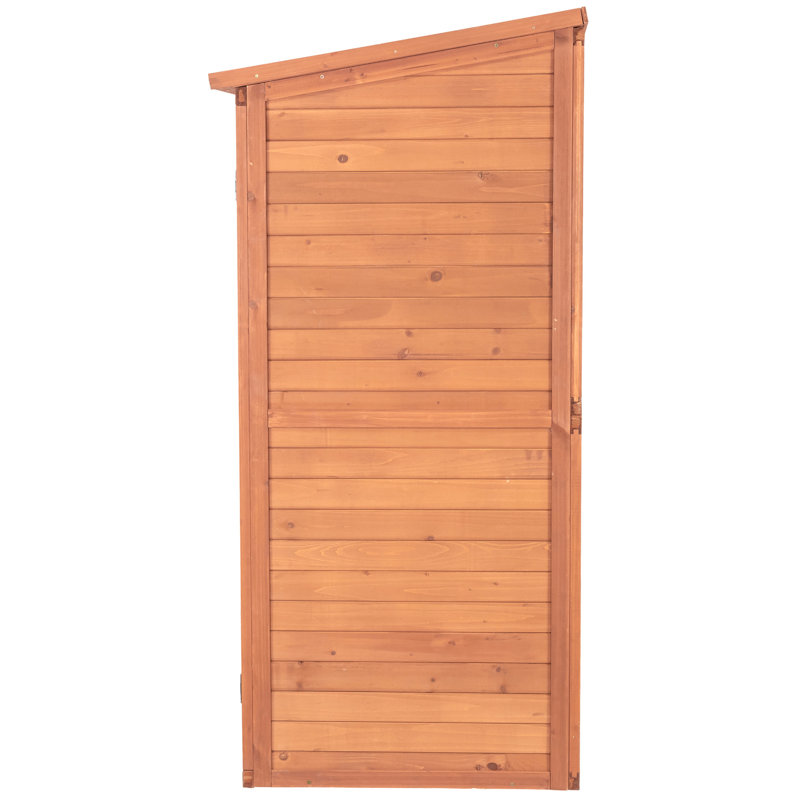 Leisure Season 5 ft. W x 2 ft. 7 in. D Solid Wood Lean-To Tool Shed ...