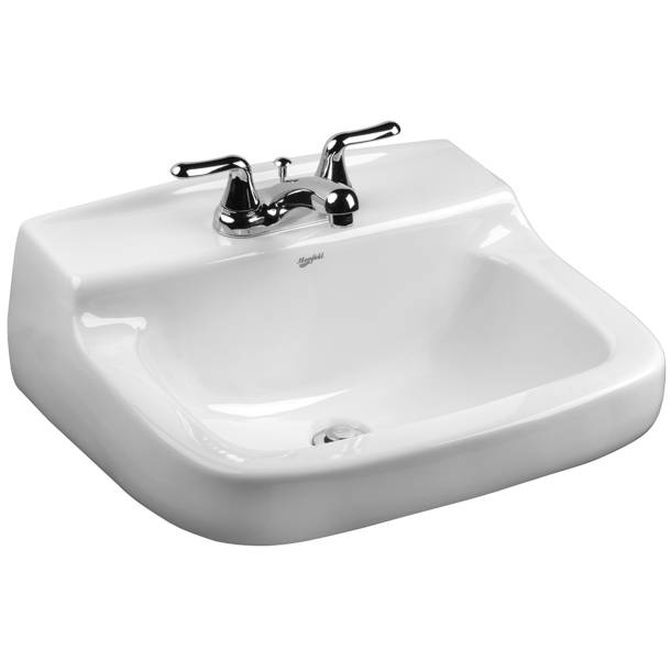 American Standard Lucerne 18.25'' White Vitreous China Rectangular Wall ...