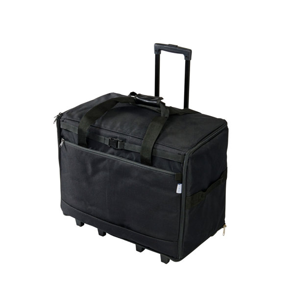 Ebern Designs Extra Large Sewing Machine Trolley Bag On Wheels, Black ...
