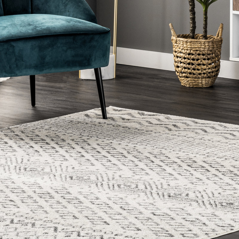 Union Rustic Vickie Performance Off White Rug & Reviews | Wayfair