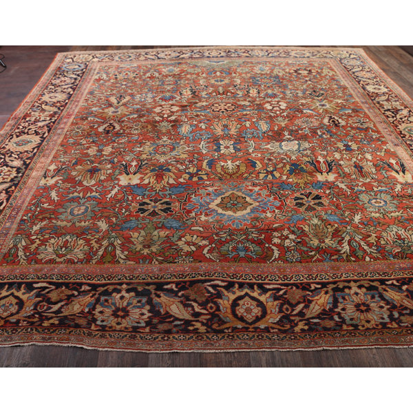 Bloomsbury Market Rahul Handmade Wool Red/Burgundy Rug | Wayfair