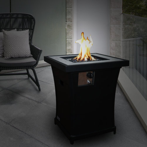 Sunbeam Urban Aluminum Ceramic Top Propane/Natural Gas Column Fire Pit ...