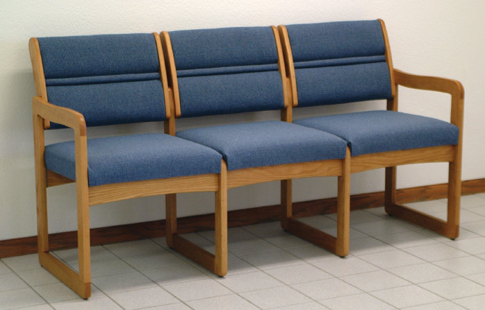 Symple Stuff Geier 62.5" W Tandem Seating with Wood Frame & Reviews ...