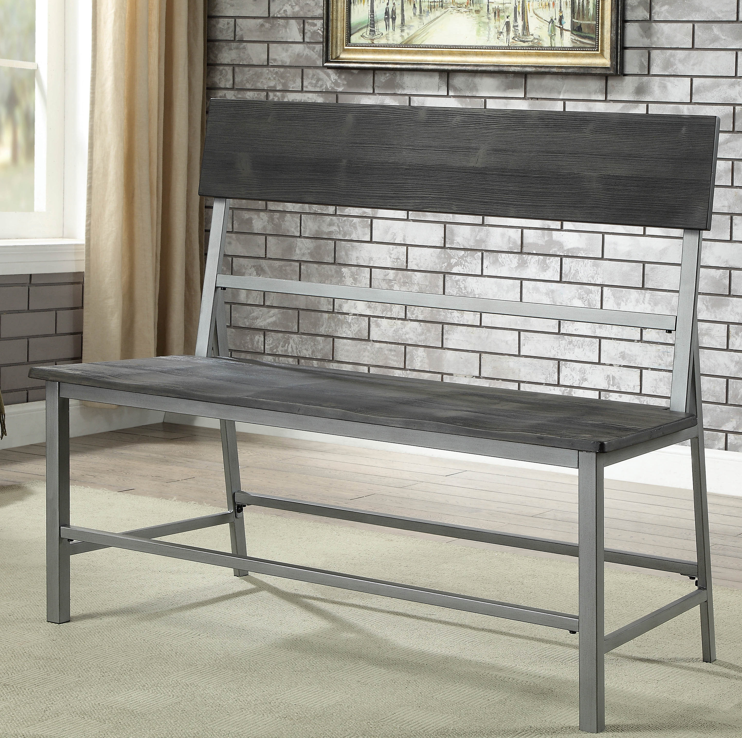 Williston Forge Mckain Metal Bench | Wayfair