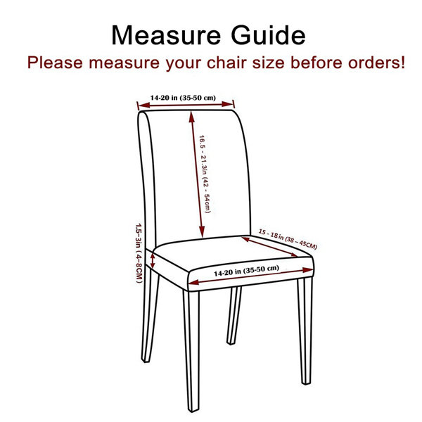 Bay Isle Home Infinity Chair Covers Box Cushion Dining Chair Slipcover ...