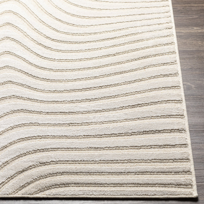 AllModern Ricki Light Beige/Cream Area Rug & Reviews | Wayfair