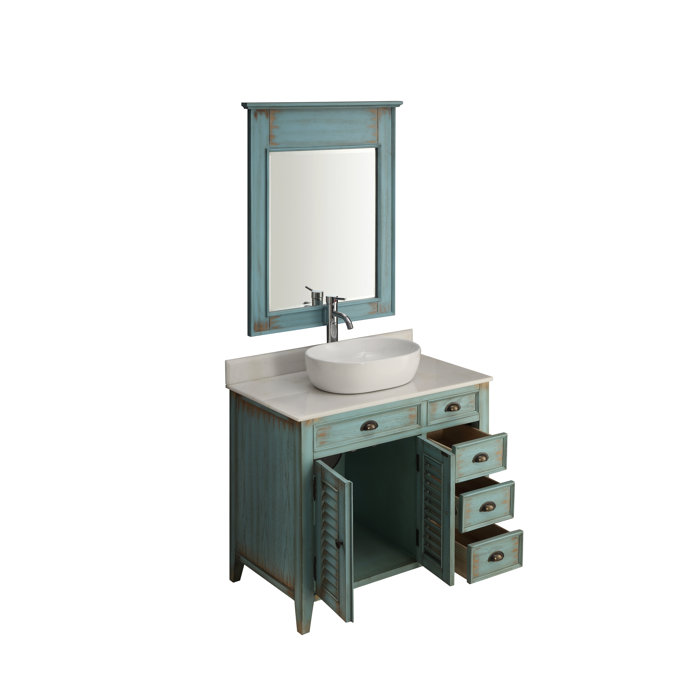 Rosecliff Heights Sneed 36'' Free-standing Single Bathroom Vanity with ...