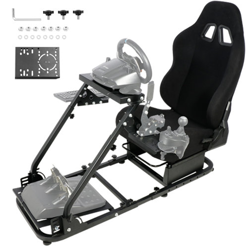 Anman Flight Simulation Cockpit With Racing Seat Fit Logitech ...
