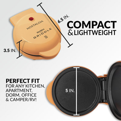 Nostalgia Electrics Nostalgia MyMini Personal Electric Griddle, Eggs ...