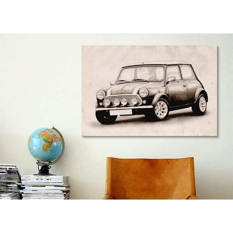 Ebern Designs Karlskrona Mini Cooper Sketch by Michael Tompsett ...