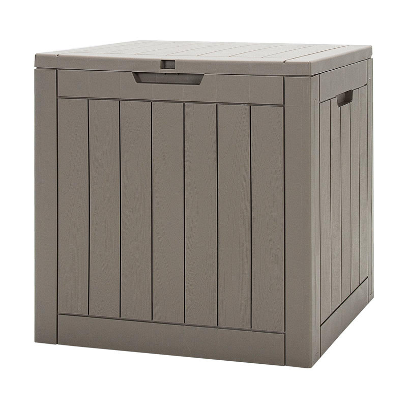 Latitude Run Lockable Garden Storage Box, Large Waterproof Outdoor Deck ...