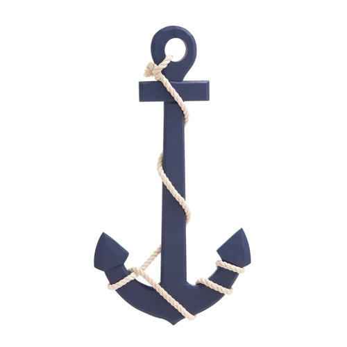 Breakwater Bay Wood Rope Anchor Wall Décor & Reviews | Wayfair