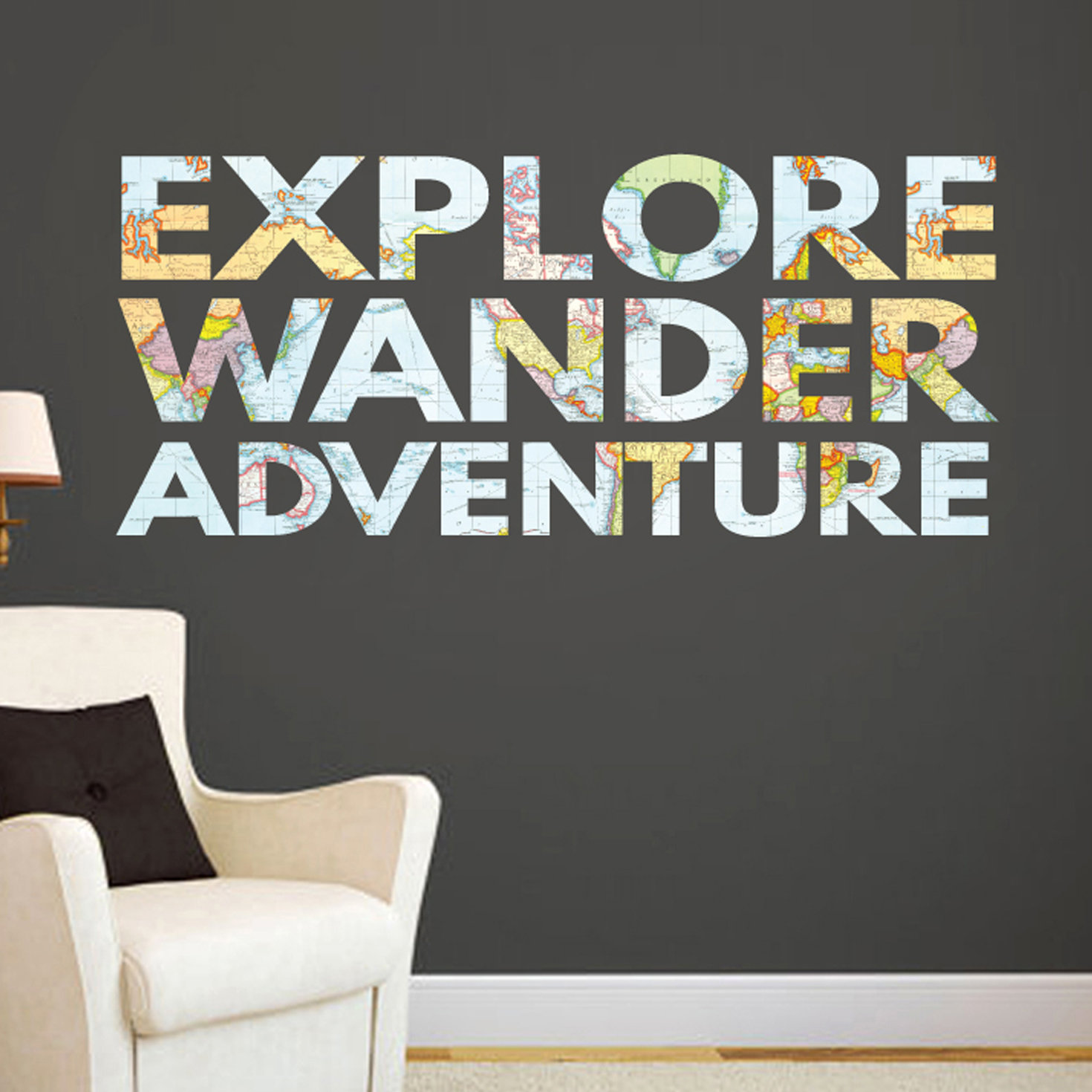 Ebern Designs Explore Wander Adventure Wall Decal | Wayfair