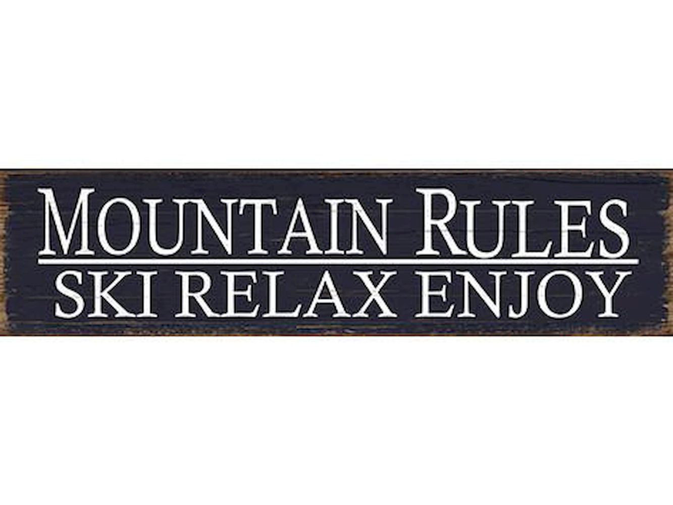 Winston Porter Mountain Rules Wooden Sign Wall Décor & Reviews | Wayfair