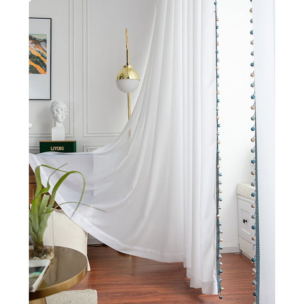 Visionary Home Mira Rayon Sheer Curtain Pair & Reviews | Wayfair