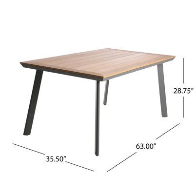 Latitude Run® Farjand Dining Table & Reviews | Wayfair